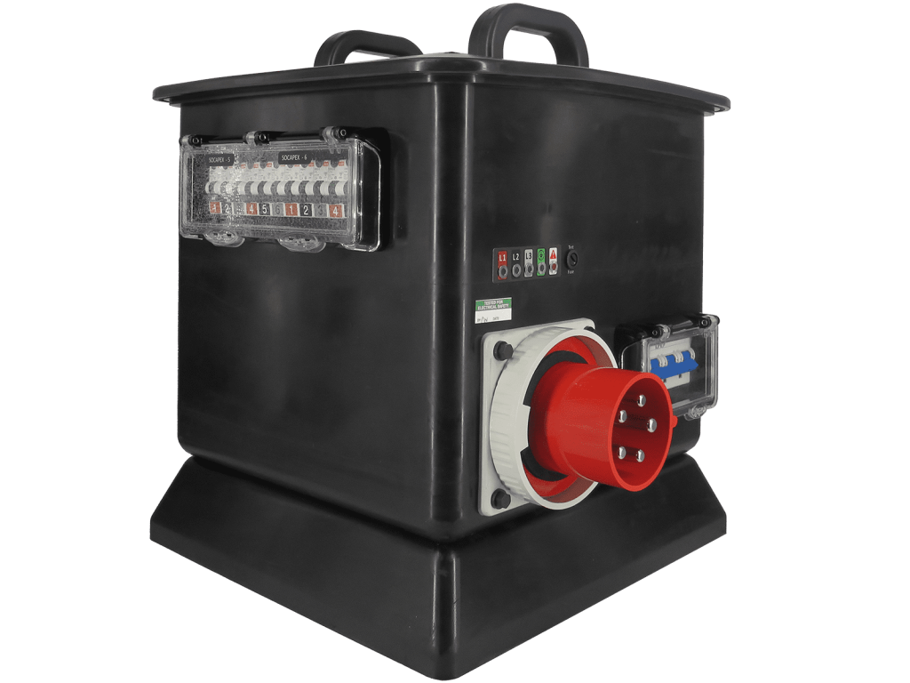 RubberBox - RUB3601 - 125A 3PH> & 6x Socapex - Rubber Box Co