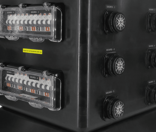 RubberBox - RUB3601 - 125A 3PH> & 6x Socapex - Rubber Box Co