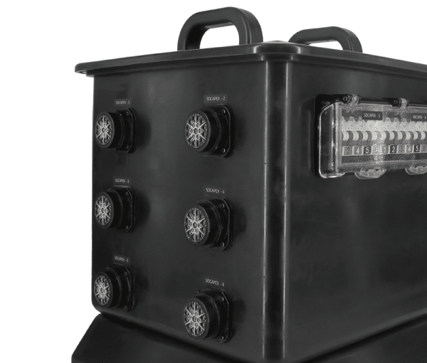 RubberBox - RUB3601 - 125A 3PH> & 6x Socapex - Rubber Box Co